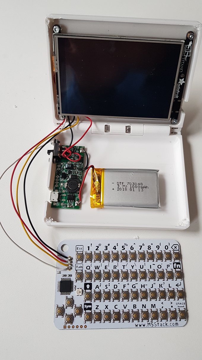 Portablepy The Clamshell Micropython Computer Ramin Assadollahi